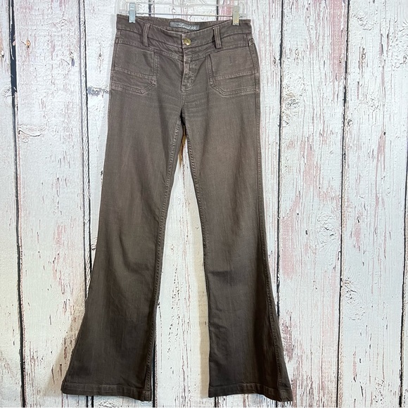 Level 99 | Jeans | Level 99 Denim Flare Grey Distressed Low Rise Jeans ...